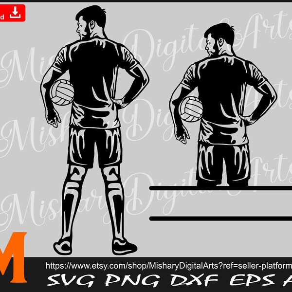 Mens Volleyball Svg - Etsy