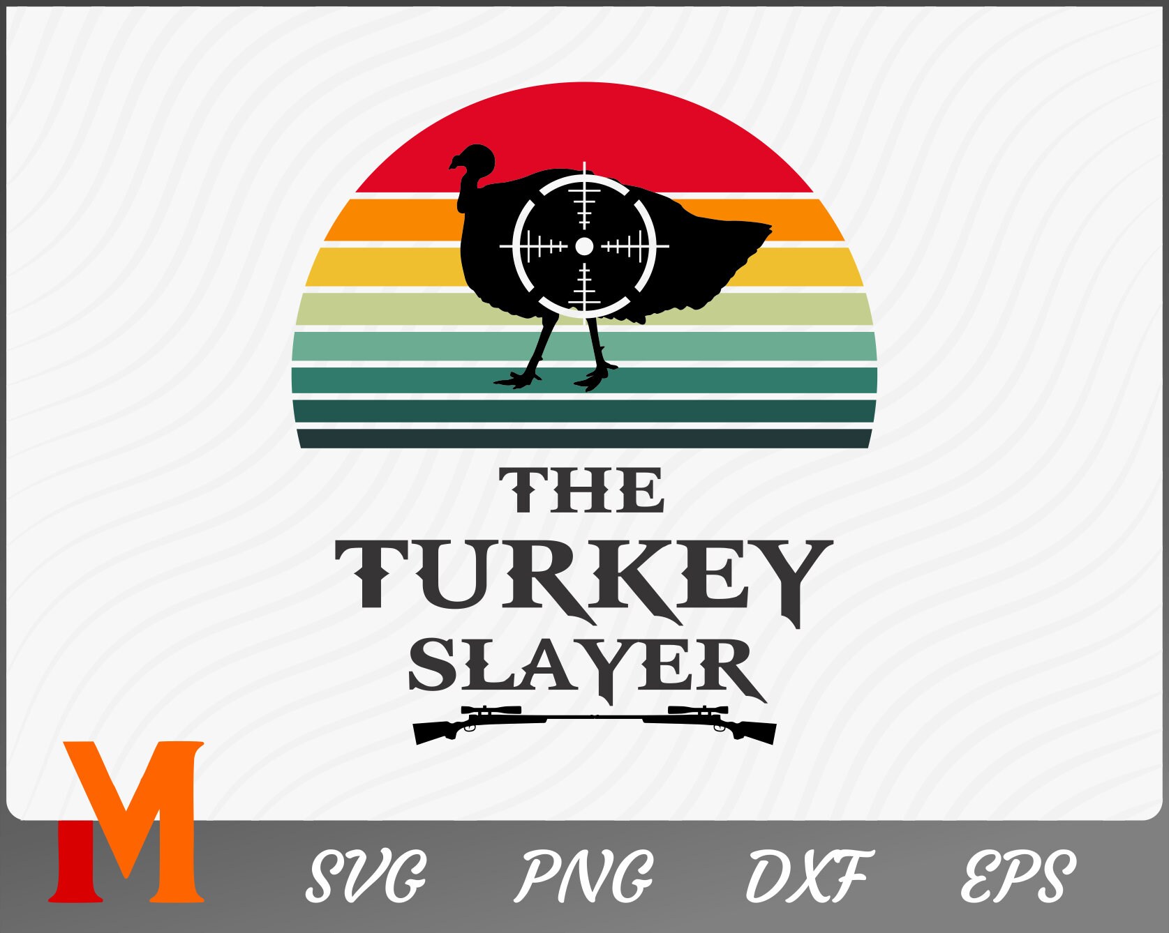 Prints Art & Collectibles Turkey Hunting SVG Turkey Clipart US Flag ...