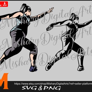 Girl Player Discus Throwing Svg, Discus Throw Silhouette - Instant ...