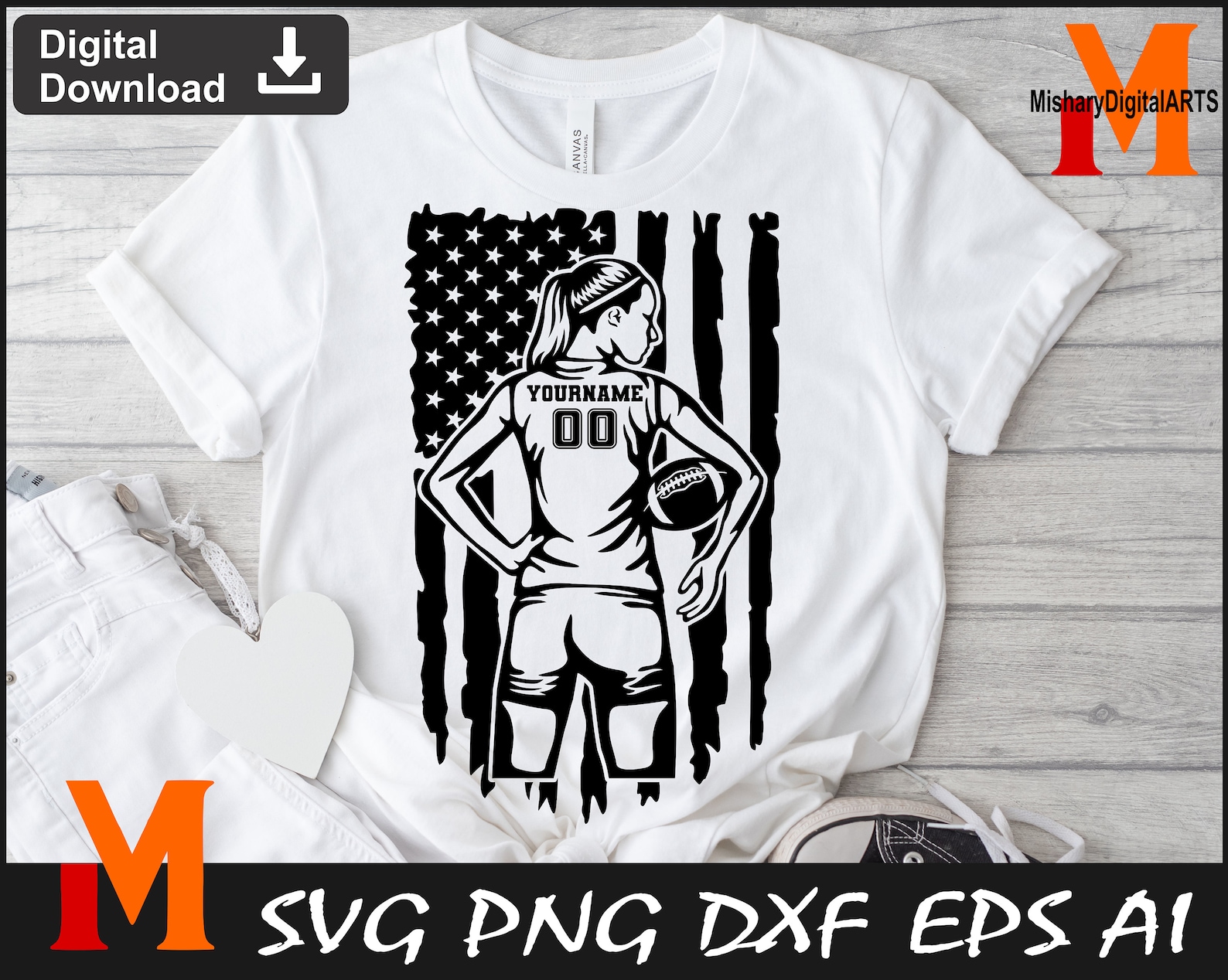 Girl Rugby Player Svg Patriotic Us Flag Svg Rugby Svg - Etsy