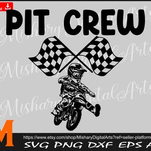 Pit Crew Svg, Dirt Track Svg, off Road Svg, Dirt Bike Svg, Motocross ...