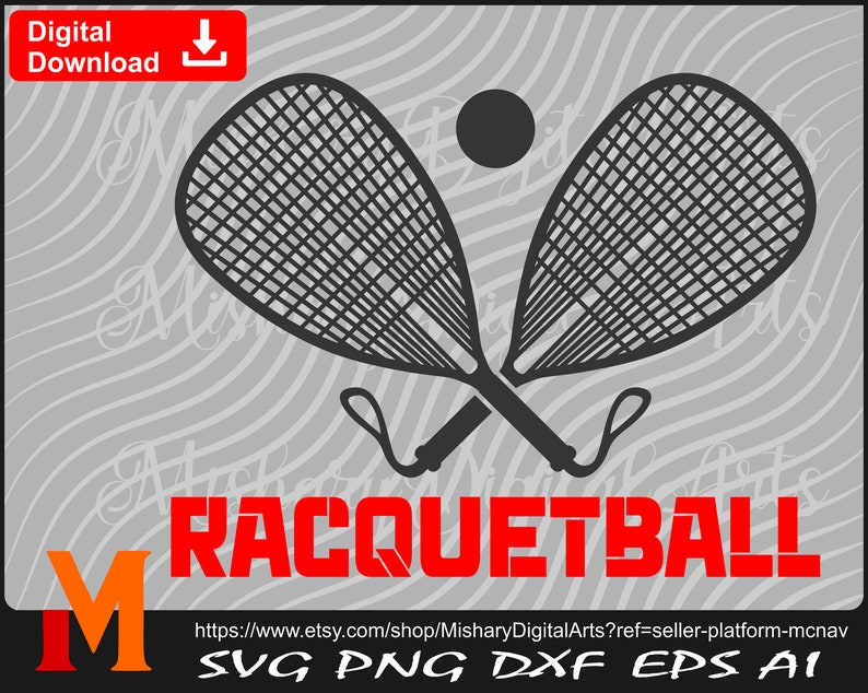 Racquetball Racquet Svg, Racquetball Svg, Racquet Svg, Racquetball ...