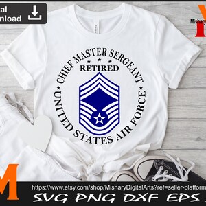 Retired Chief Master Sergeant of U.S. Air Force, Retired Svg, Air Force ...