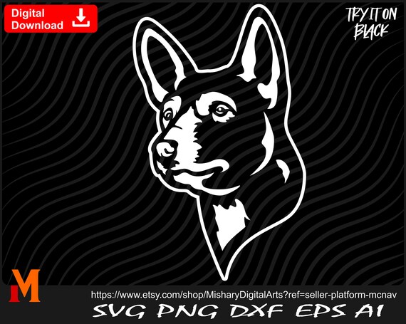 Basenji Head Svg Basenji Silhouette Basenji Svg Dog Svg - Etsy