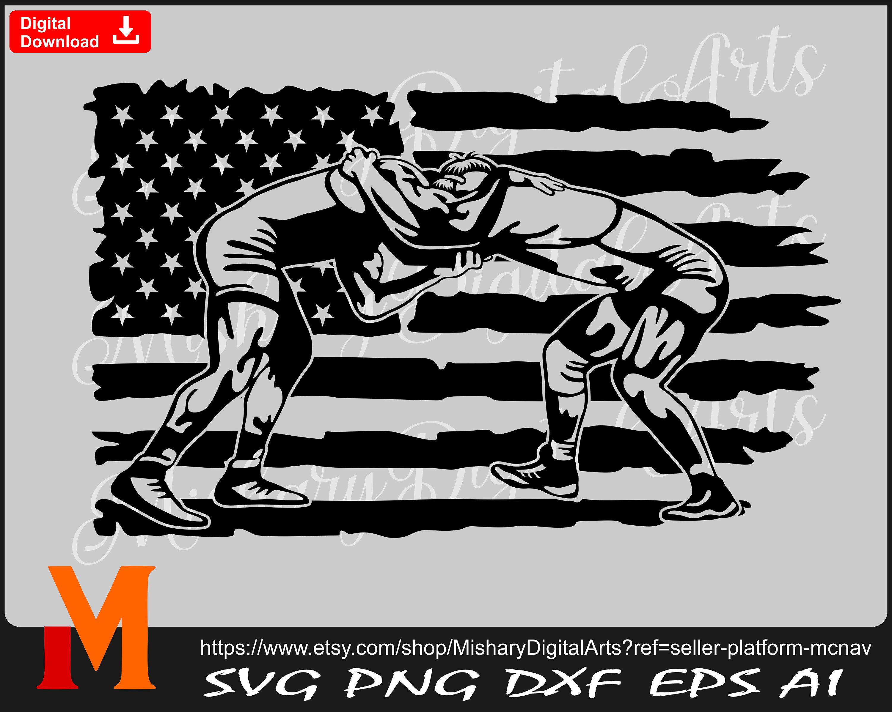 Wrestling Svg Wrestler Svg Distressed Patriotic US Flag Svg - Etsy UK
