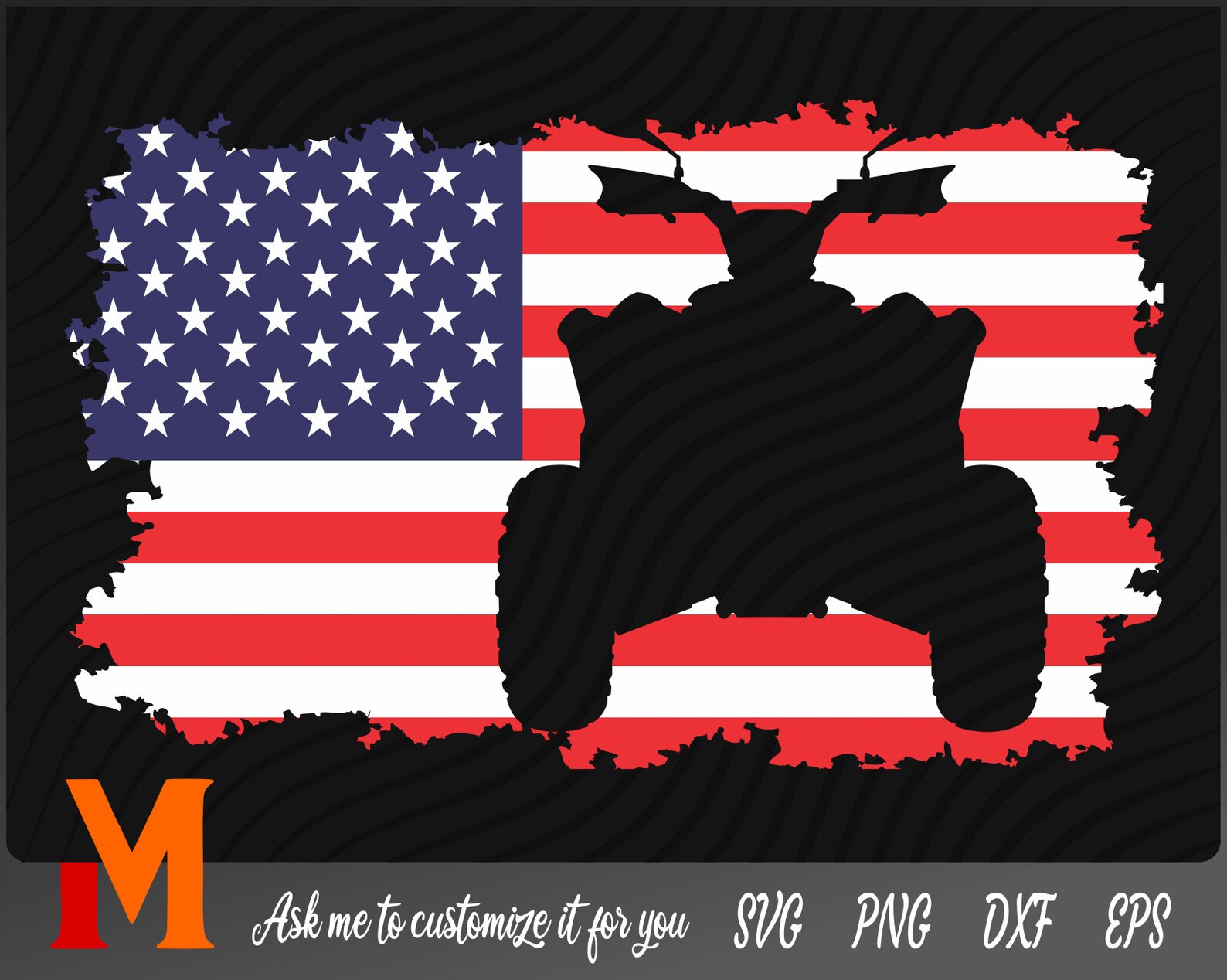 Cool Patriotic US Flag ATV Svg Quad Life Svg Mud Riding Svg - Etsy UK