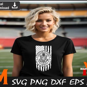 US Army Svg, Tattered US Flag Svg, Patriotic US Flag Svg, Military Svg ...