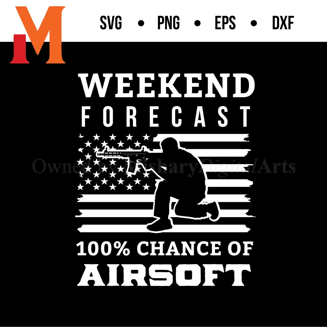 Weekend Forecast Airsoft SVG Airsoft Gun Svg, Firing SVG, Gun Clipart ...