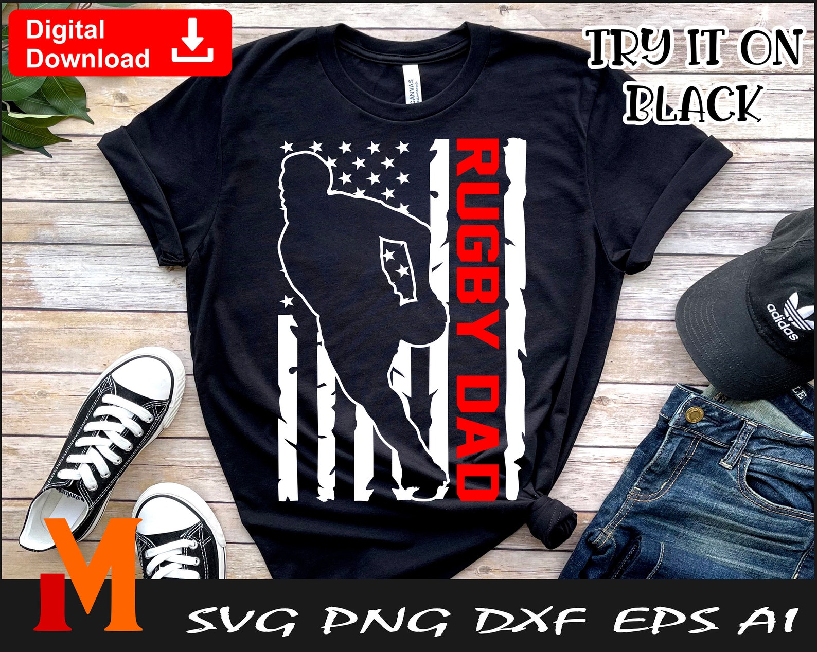 Rugby Dad Svg American Rugby Svg Patriotic American Flag - Etsy