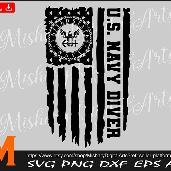 Navy Diver Svg - Etsy