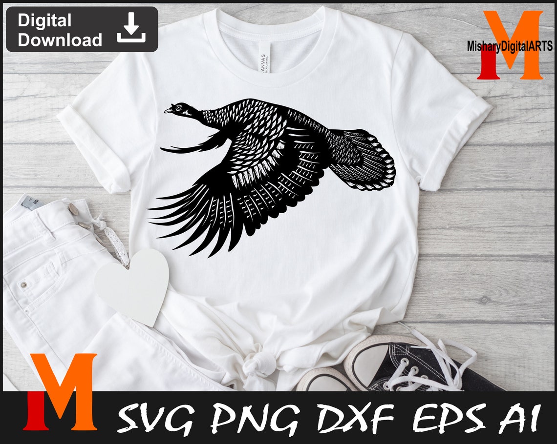 Wild Turkey Svg Turkey Svg Turkey Silhouette Turkey Vector - Etsy