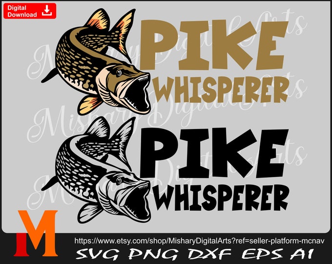 Pike Svg,pike Clipart,pike Dxf,pike Shirt,pike Fish Svg,pike Fish Shirt ...