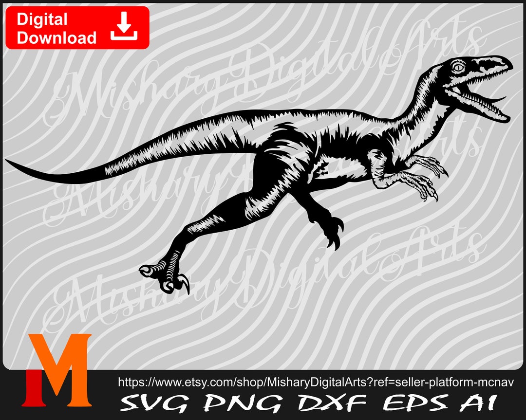 Velociraptor Svg, Raptor Svg, Dinosaur Svg, Prehistoric Animal Svg ...