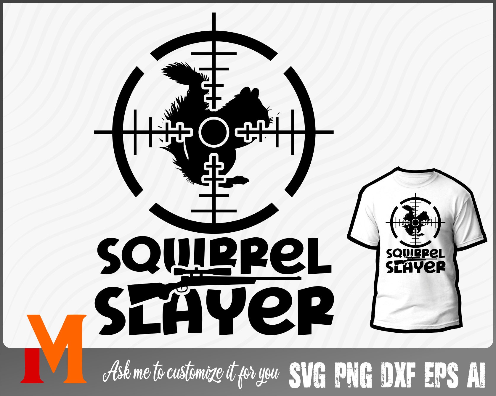 Sniper Squirrel Slayer Squirrel Svg Squirrel Hunting Svg | Etsy