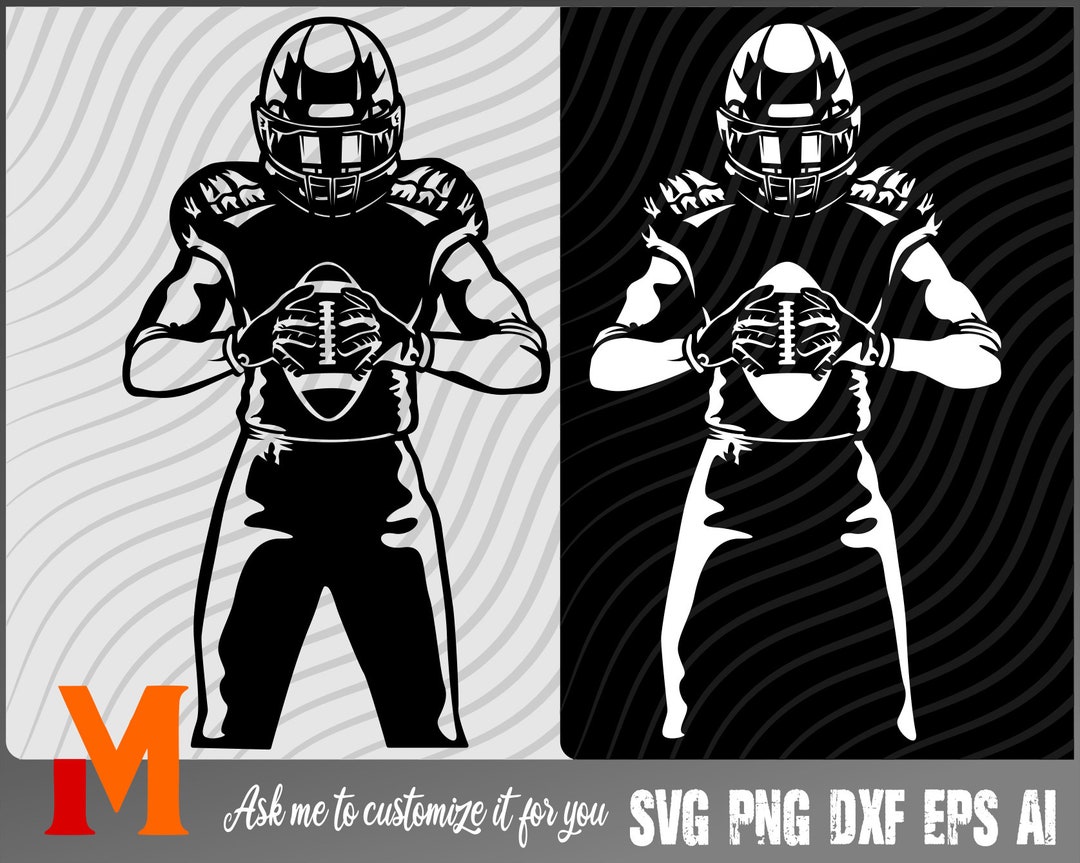 Silhouette #2 Football SVG, Football Silhouette, Football Player Svg ...