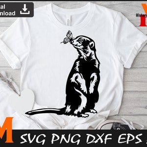 Cute Meerkat With Butterfly, Meerkats Svg, Butterfly Svg, Meerkat ...