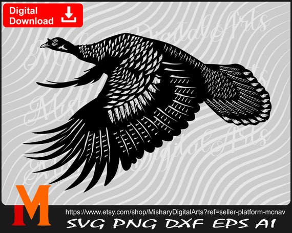 Wild Turkey Svg Turkey Svg Turkey Silhouette Turkey Vector - Etsy
