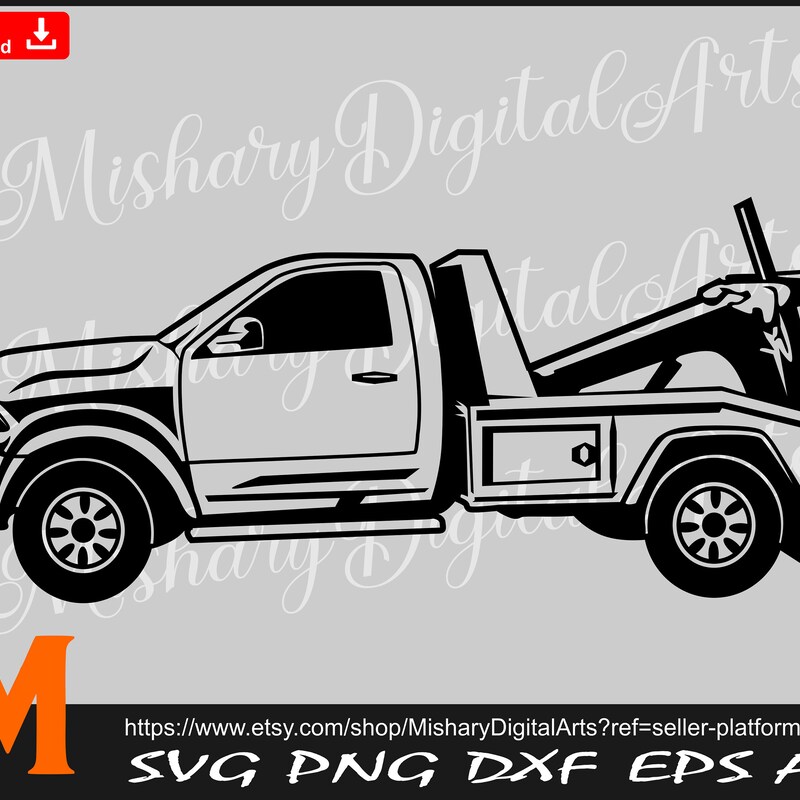 Tow Truck Svg - Etsy