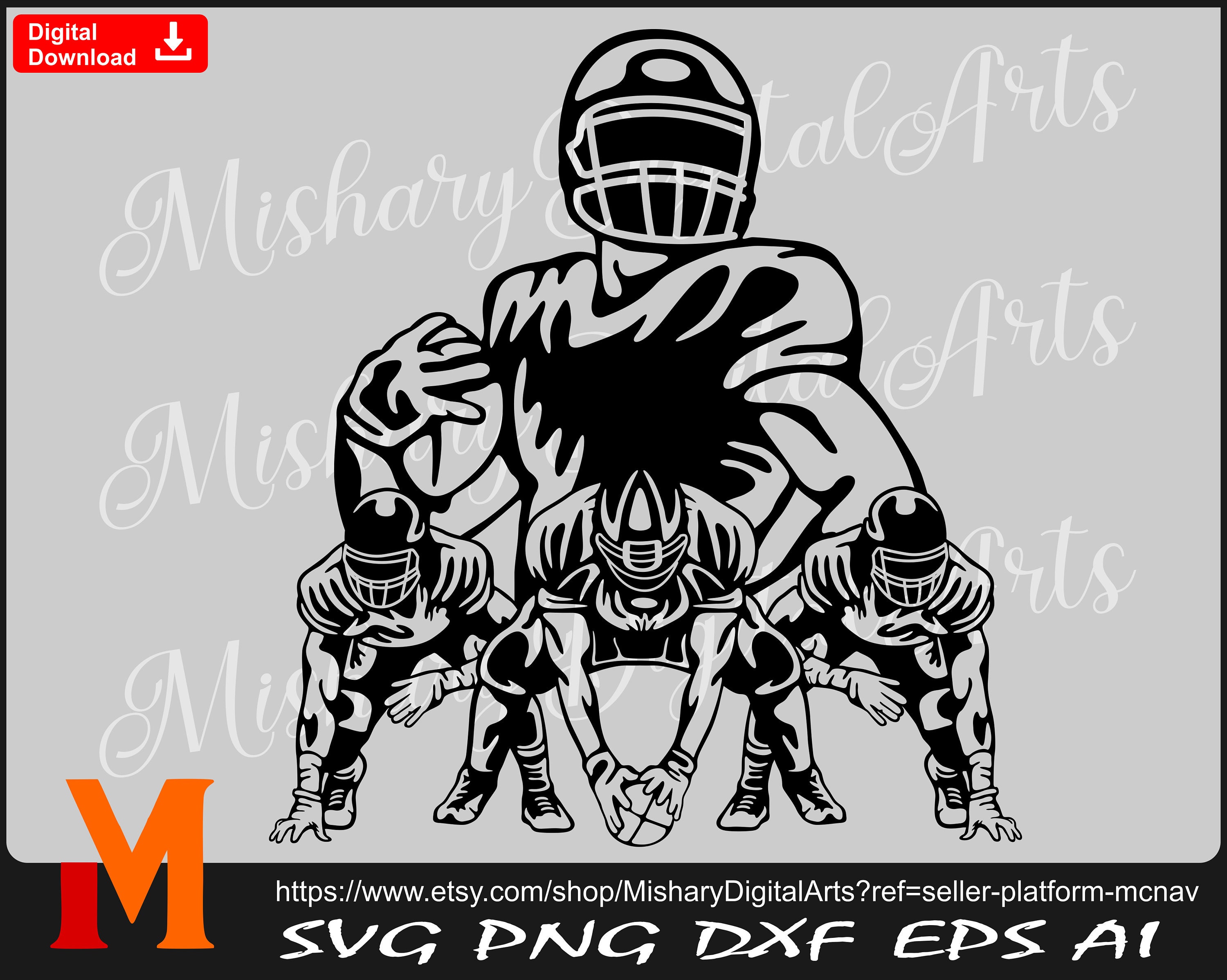 Flag Football Player Silhouette