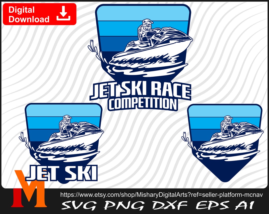 3 Version Jet Ski Retro, Jet Ski Png, Jet Ski Art, Jet Ski Vector ...