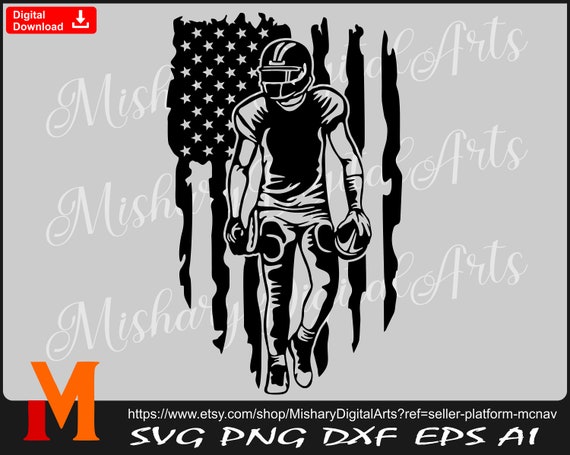 Football Svg Football Player Svg American Football Svg - Etsy