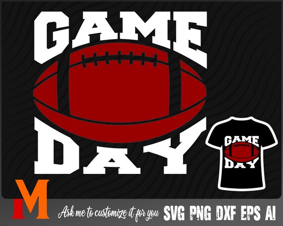 Game Day Football SVG Football Cut File Png Vector Sports - Etsy