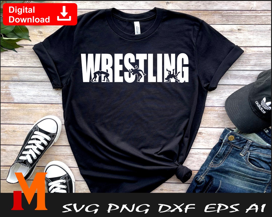 Cool Wrestling Text, Wrestling Svg, Wrestler Svg - Digital Downloads - Etsy