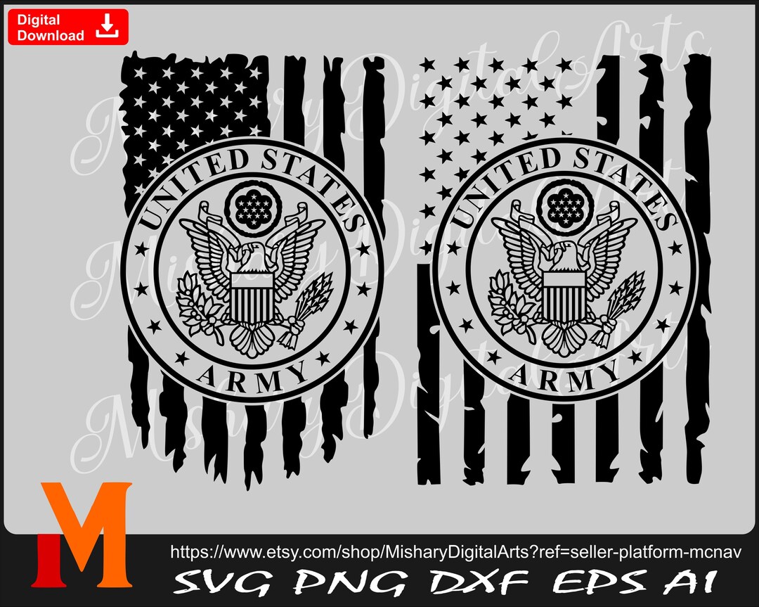 US Army Svg, Tattered US Flag Svg, Patriotic US Flag Svg, Military Svg ...
