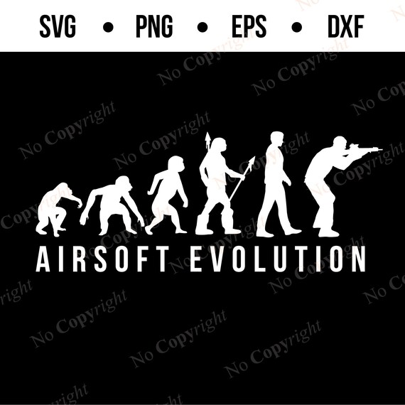Funny Airsoft Evolution SVG Airsoft Gun Svg Airsoft - Etsy España