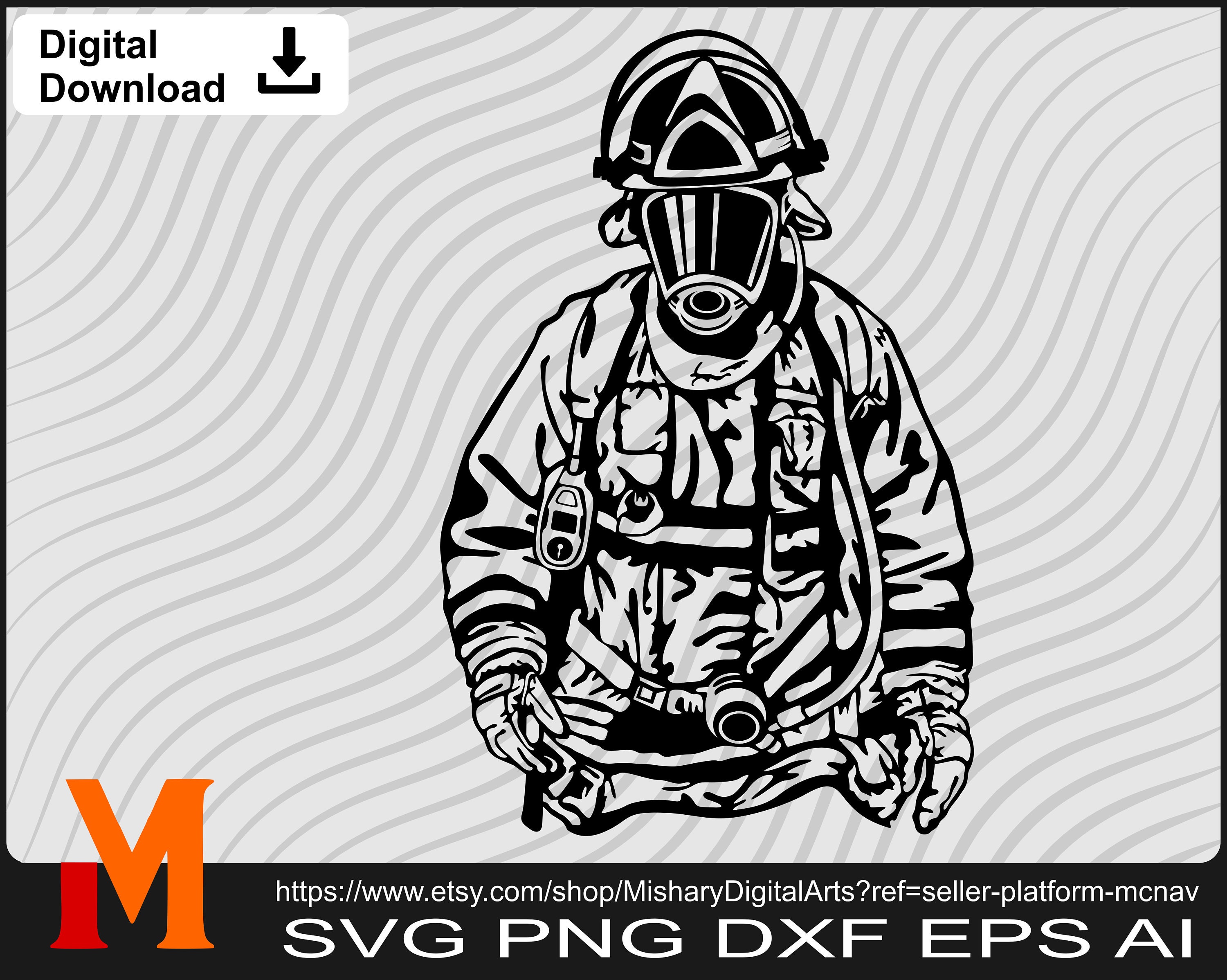 Firefighter Silhouette 2 Firefighter Svg Firefighter Art - Etsy Canada