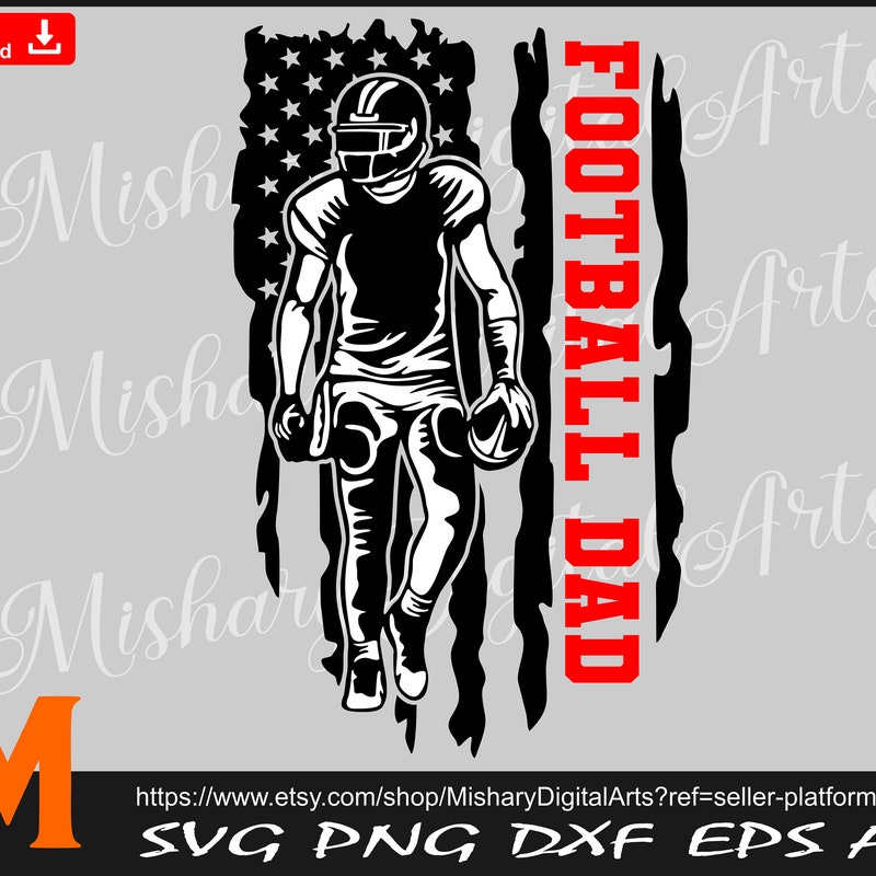 Football Dad Svg - Etsy