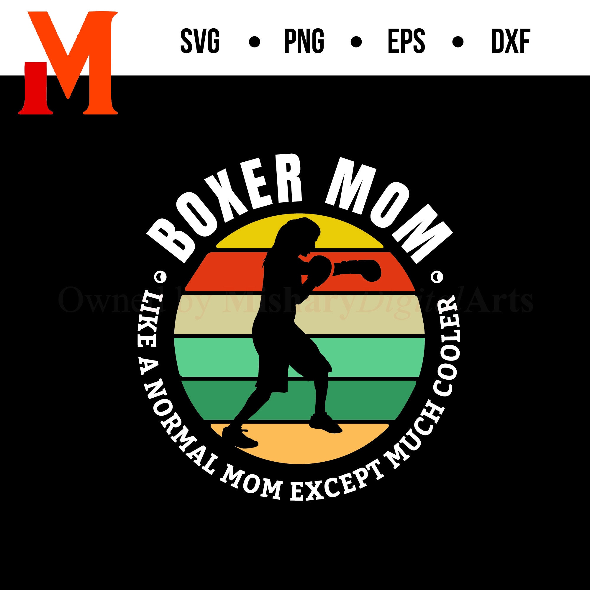 Retro Mom Definition Boxing SVG Boxing Clipart Sports SVG | Etsy