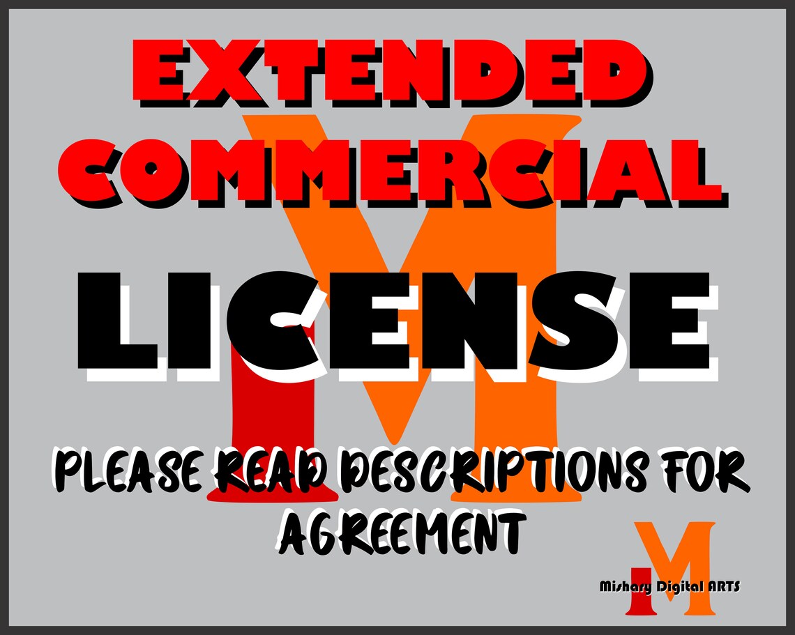 Extended Commercial License and for Unlimited Use - Etsy