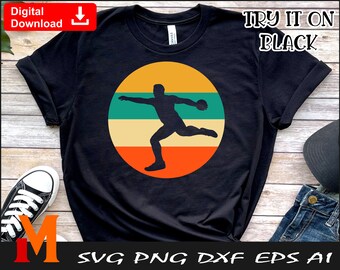 Discus Svg Files Discus Throw RETRO BUNDLE Discus Throw Sports Svg ...