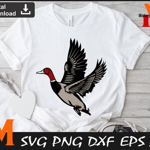 Flying Red Head Duck Svg,, Duck Svg, Wild Duck Svg, Duck Hunting Svg ...