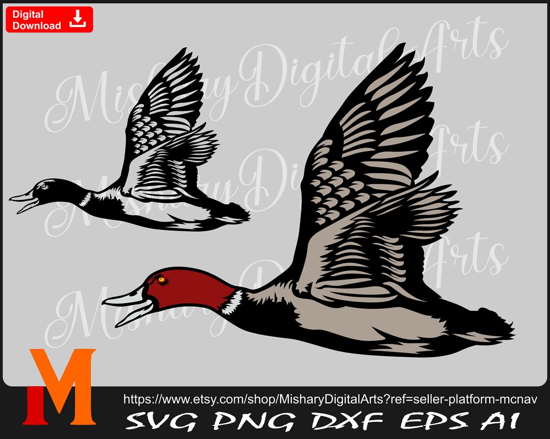Red Head Duck Svg,, Duck Svg, Wild Duck Svg, Duck Hunting Svg Printing ...
