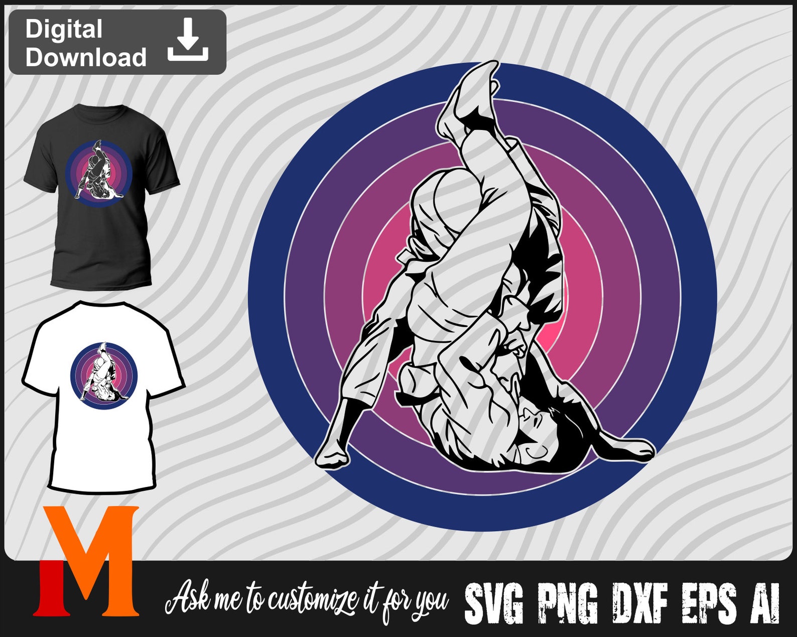 Jiu Jitsu Bundle 1 One Retro Svg American Svg BJJ Svg - Etsy