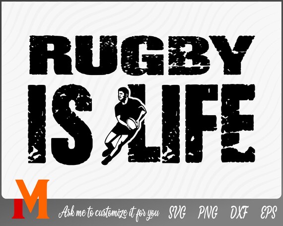 Rugby is Life Rugby SVG Rugby Cut File Png Vector Sports | Etsy