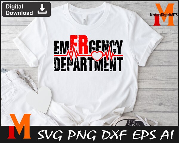 Emergency Nurse Svg, ER Png, ER Svg, Medical Svg, Svg for Shirt, Nurse ...