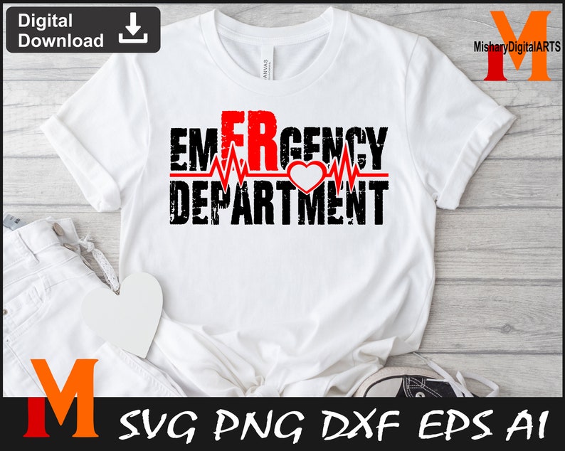 Emergency Department Svg ER Nurse Svg Vector Cricut for - Etsy Canada