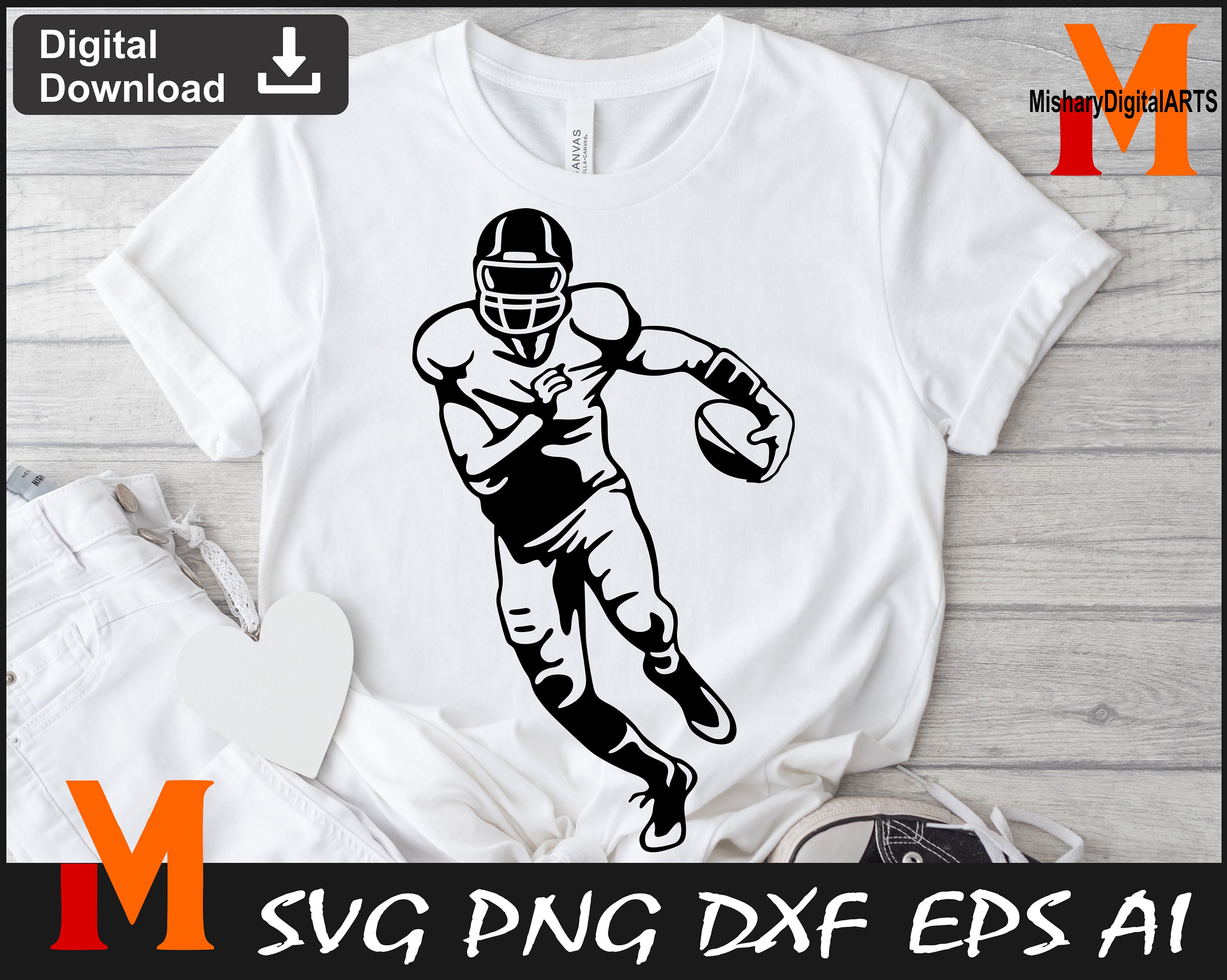 Offensive Football Player Svg American Football Svg Football - Etsy