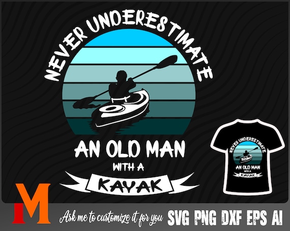 Embellishments Paper, Party & Kids Man Kayaking Paddling SVG Cut file ...