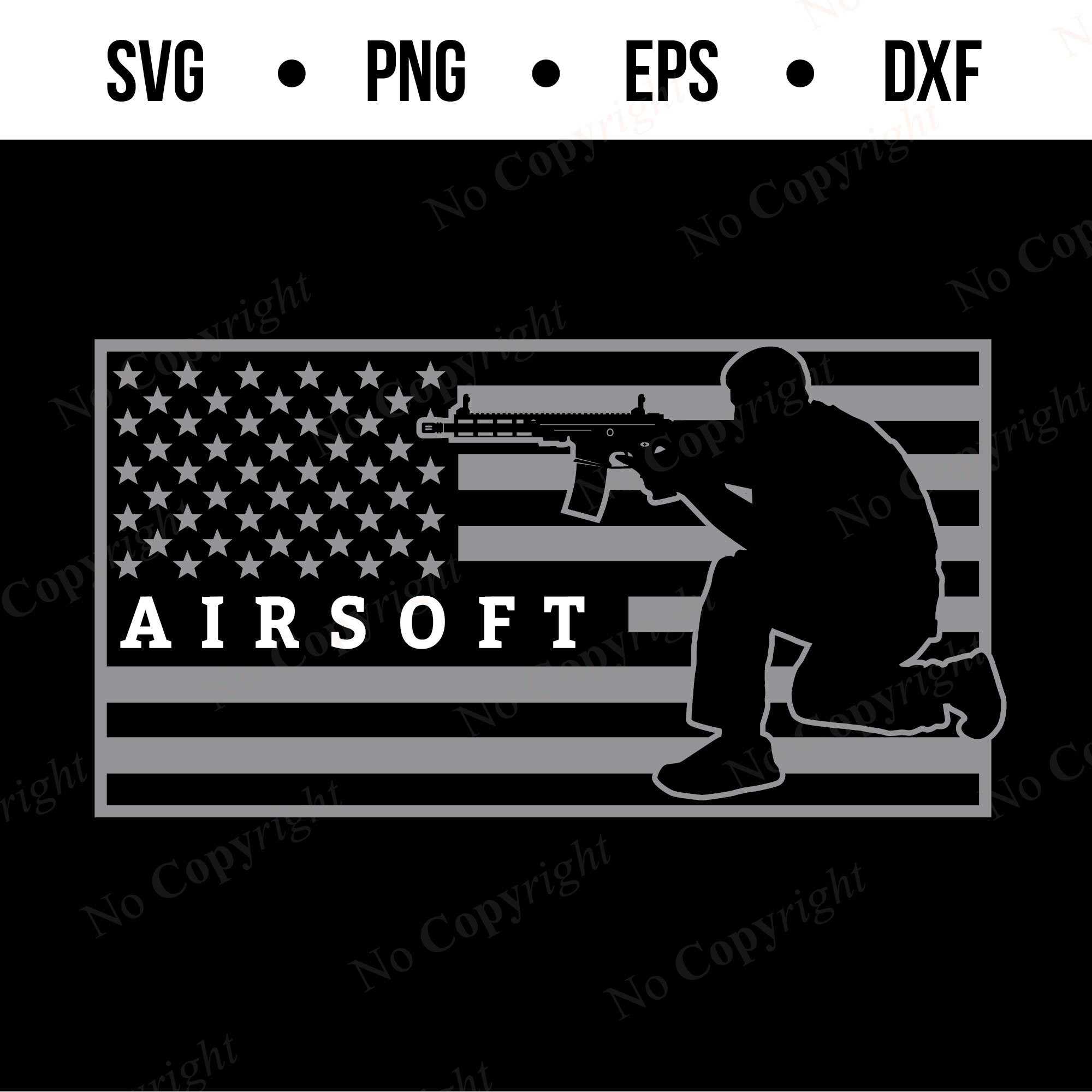 Cool USA Flag Airsoft SVG Airsoft Gun Svg Firing SVG Gun - Etsy Hong Kong