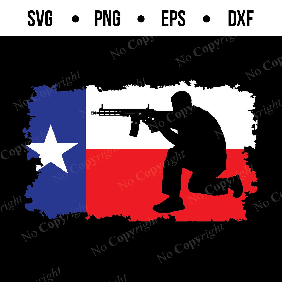 Texas Flag Airsoft SVG Airsoft Gun Svg, Airsoft Clipart, Tactical Svg ...