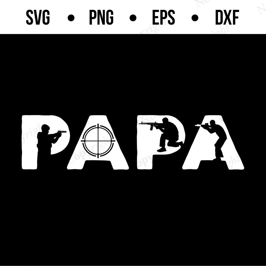 Cool Papa Airsoft SVG Airsoft Gun Svg, Airsoft Clipart, Tactical Svg ...
