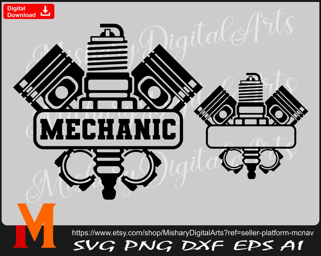 Unique Mechanic Svg, Mechanic Svg, Automotive Svg, Tools Svg - Instant ...