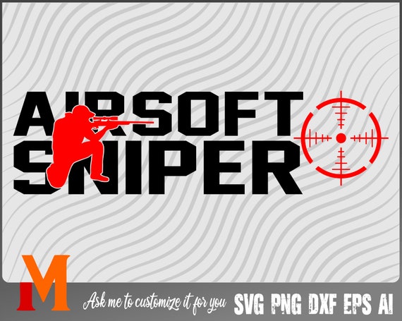 Sniper Airsoft Svg Airsoft Gun Svg Airsoft Clipart - Etsy