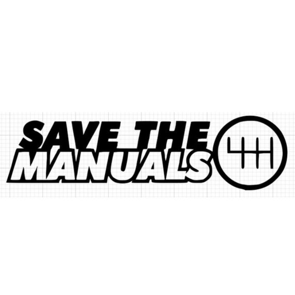 Save the Manuals Decal - Etsy