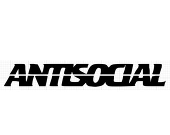 Antisocial Decal - Etsy