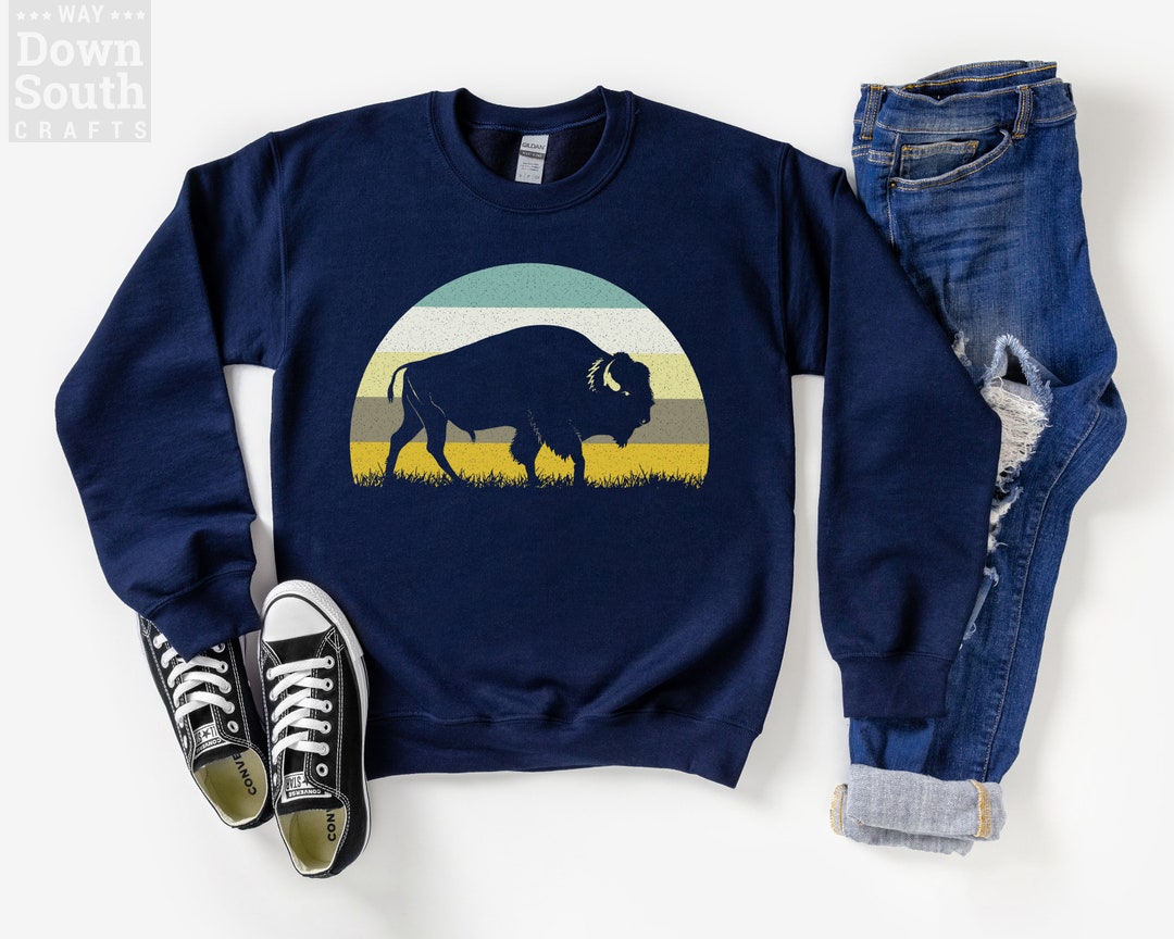 Bison Sweatshirt, Bison Sweater, Yellowstone, American Bison, Bison ...